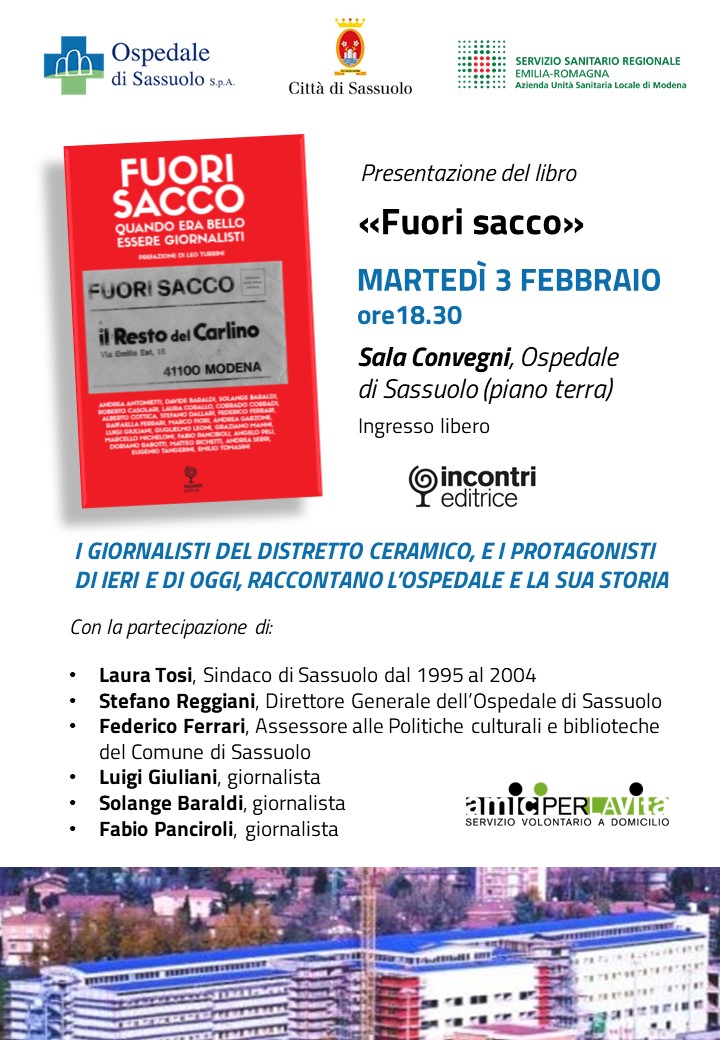 “Fuori sacco”: i giornalisti raccontano l’Ospedale - Ospedale Sassuolo